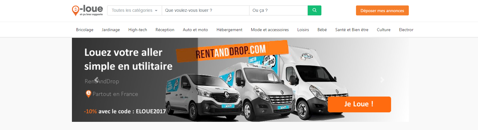 E-loue express, le 1er dépôt-location de France - You Make Me Share